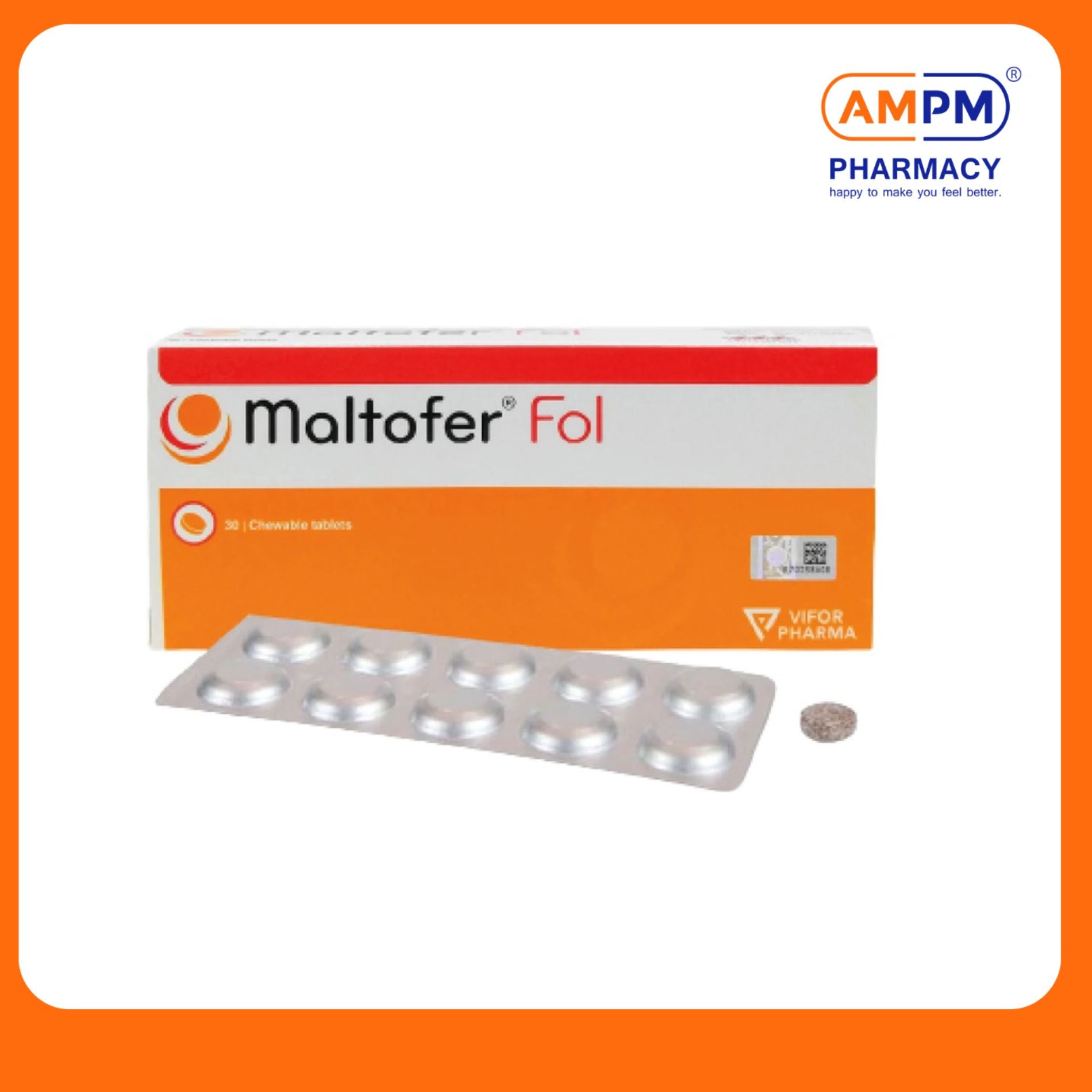 Maltofer Fol Chewable Tablet 30's – AM PM Pharmacy eStore