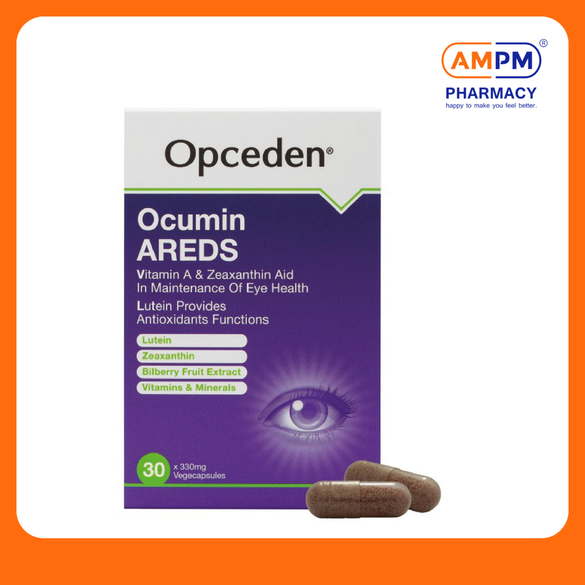 OPCEDEN Ocumin Areds 330mg Capsule (30's) – AM PM Pharmacy eStore