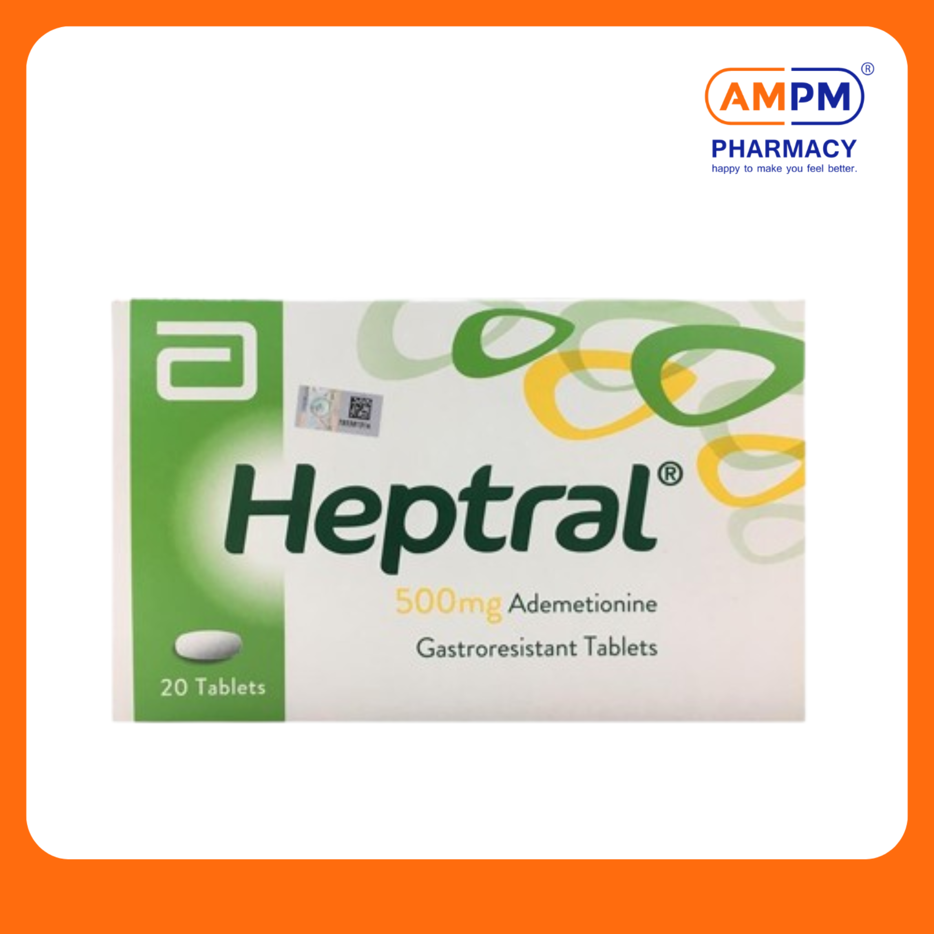 ABBOTT Heptral 500mg Tablet (20's) – AM PM Pharmacy eStore