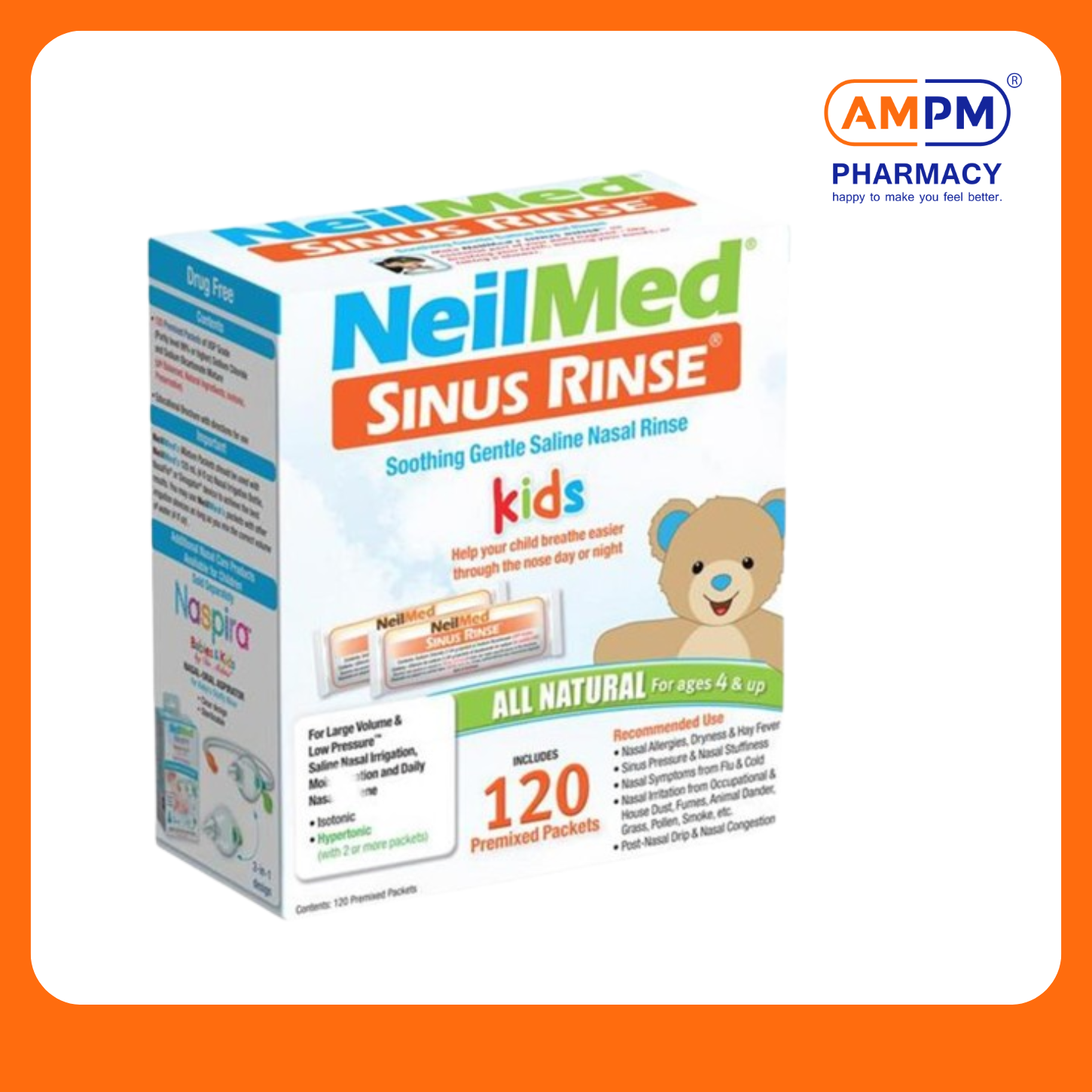 NeilMed Sinus Rinse Kids Premixed Pediatric Sachet (120's) – AM PM ...