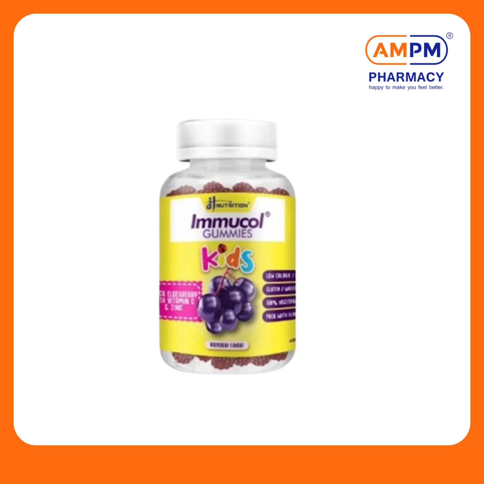 JH NUTRITION Immucol Kids Black Elderberry Gummies (60's) – AM PM ...