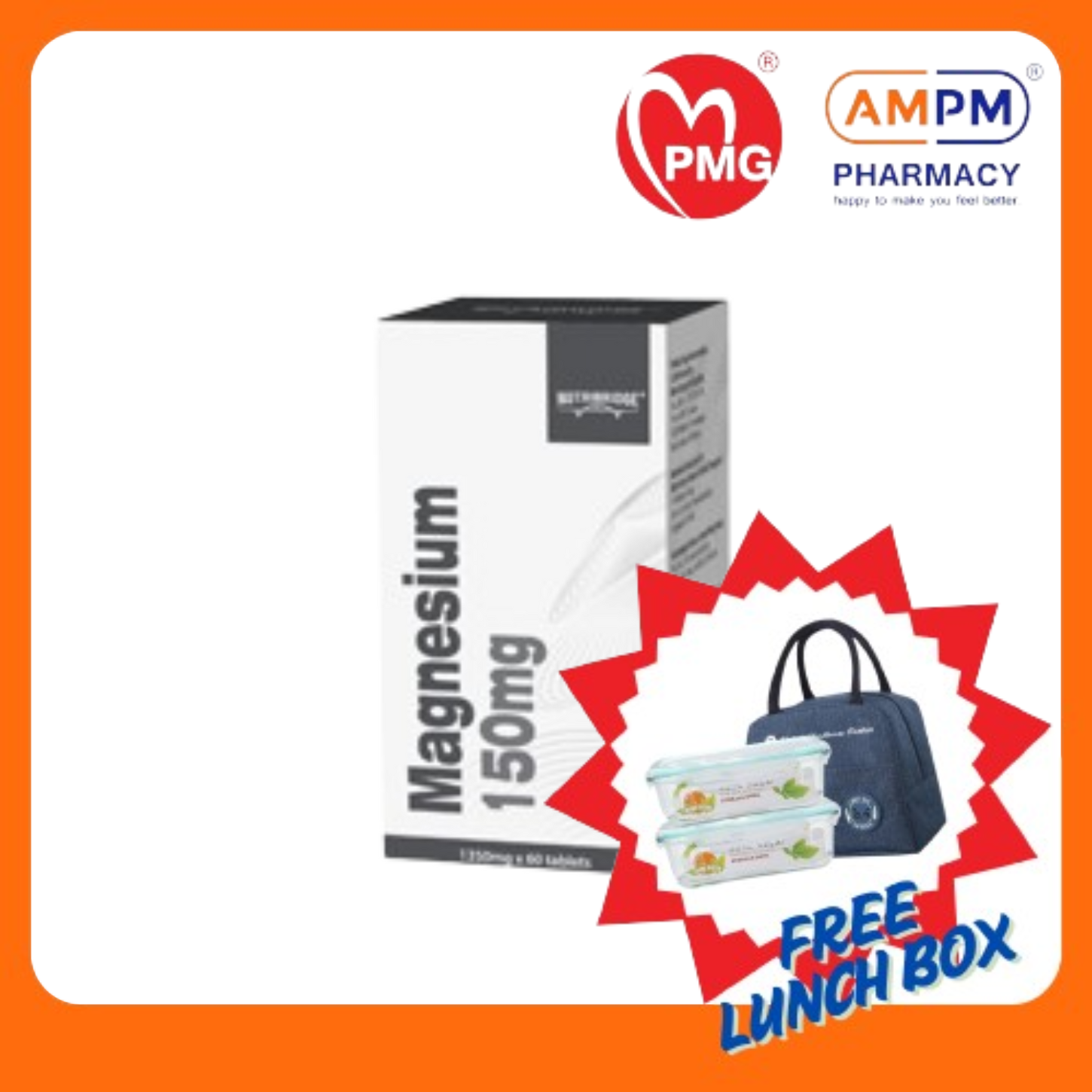 NUTRIBRIDGE Magnesium 150mg Tab (60's) – AM PM Pharmacy eStore