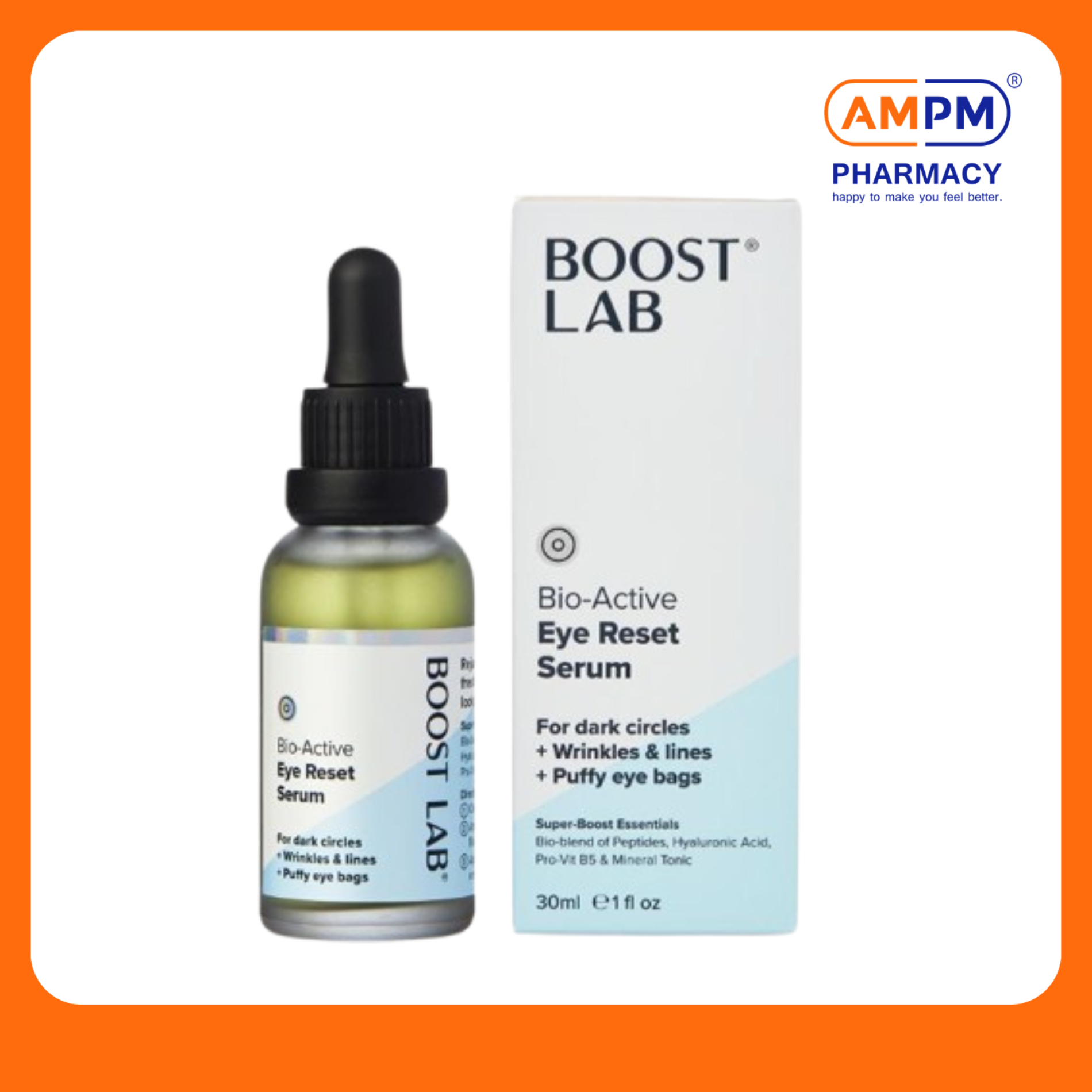 BOOST LAB Bio-Active Eye Reset Serum 30ml – AM PM Pharmacy eStore