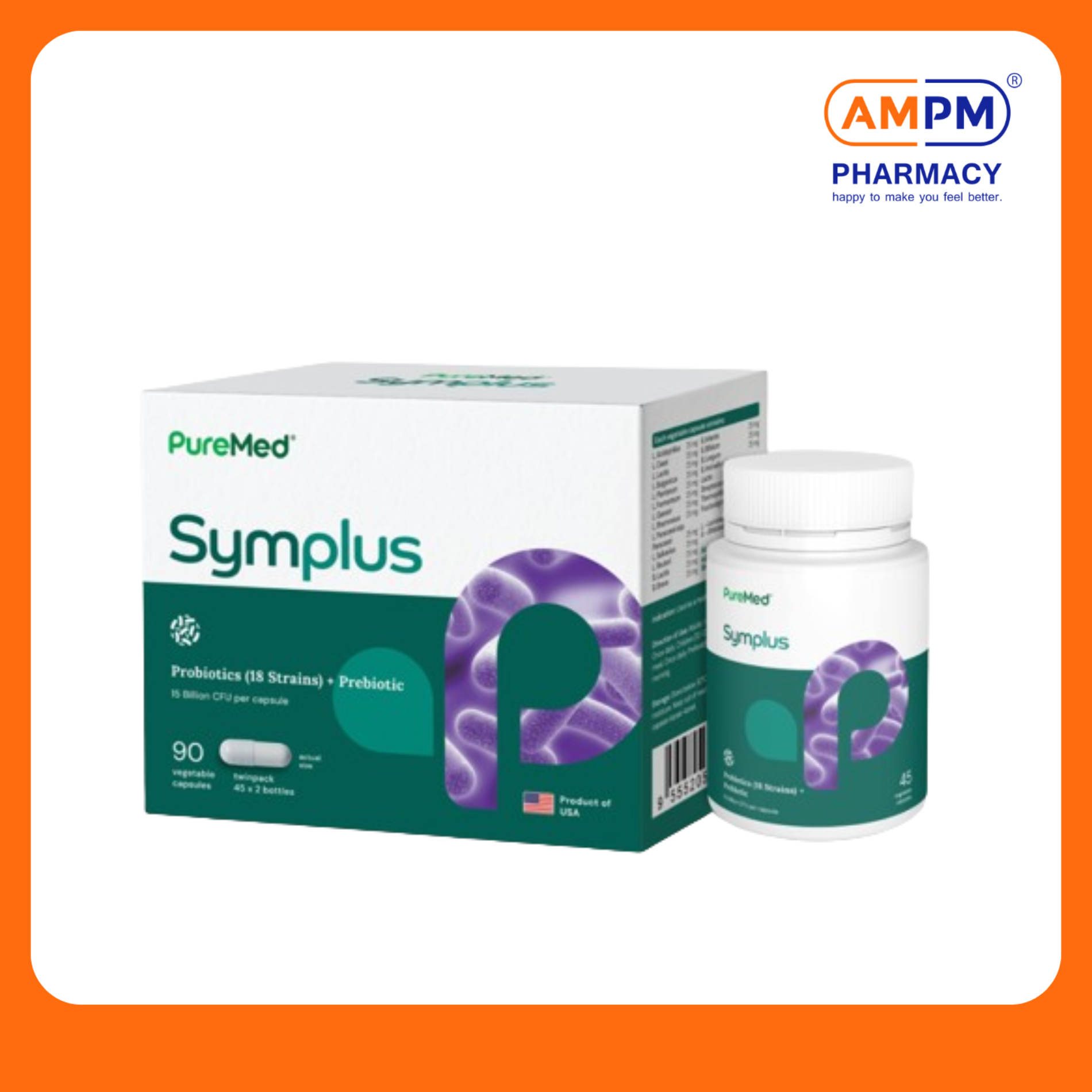 PUREMED Symplus 500mg Vegecap (45's x 2) – AM PM Pharmacy eStore