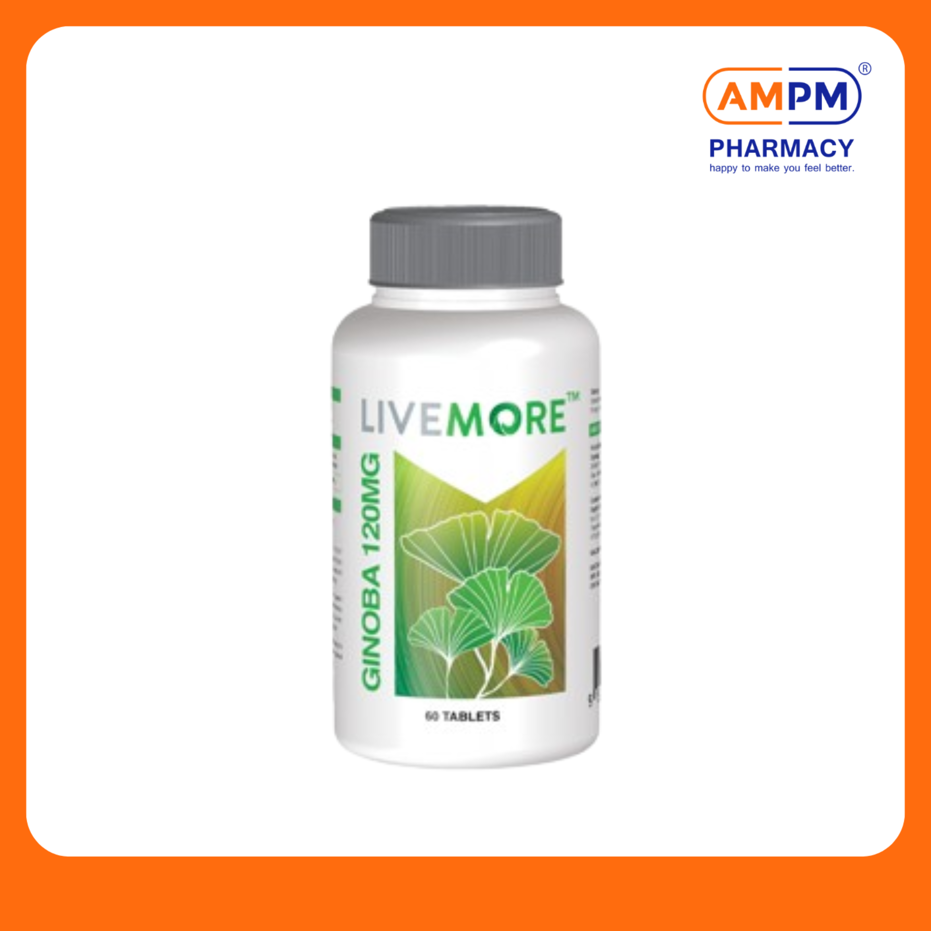 LIVEMORE Ginoba 120mg Tab (30's) – AM PM Pharmacy eStore
