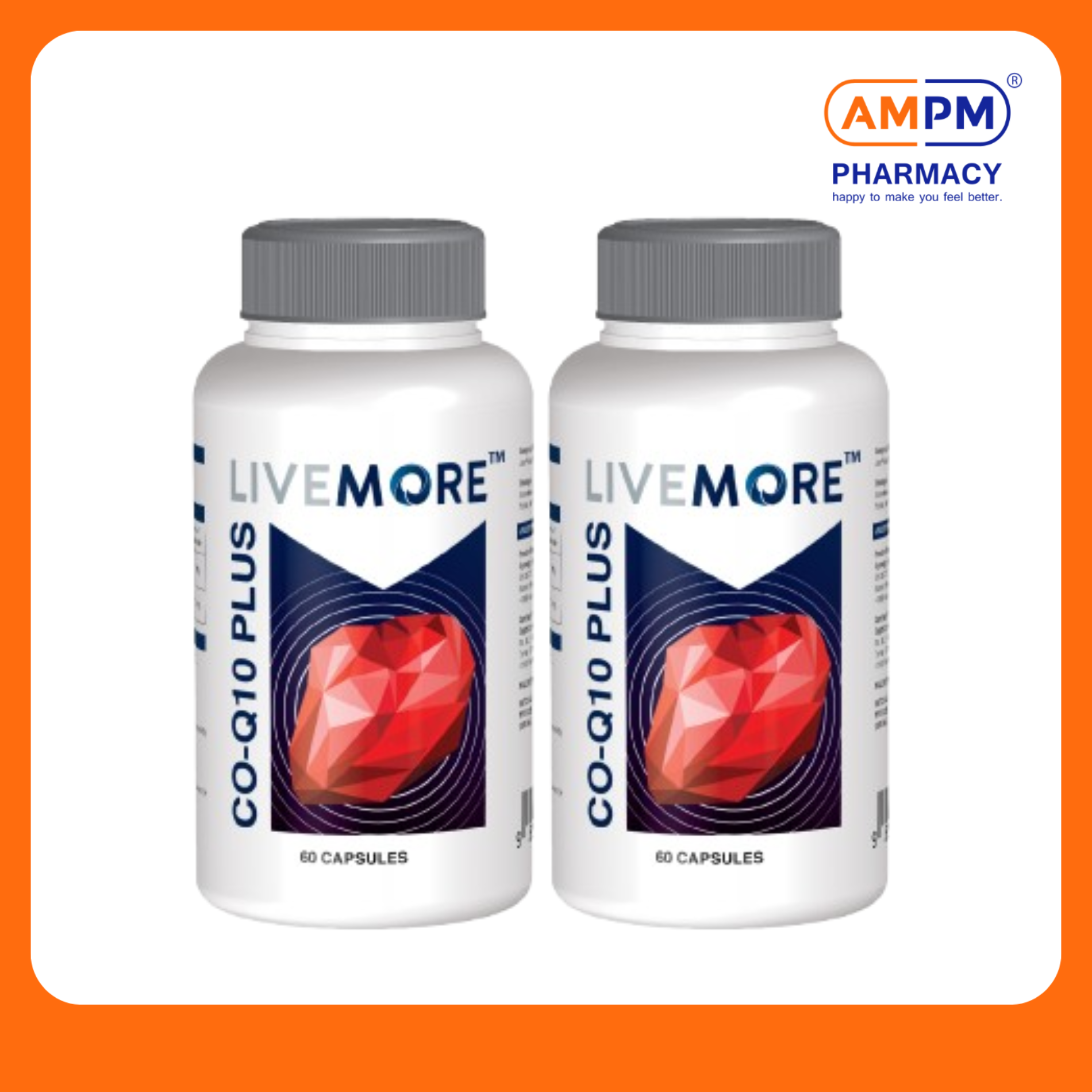 LIVEMORE Co Q10 Plus Cap (60's x 2) – AM PM Pharmacy eStore