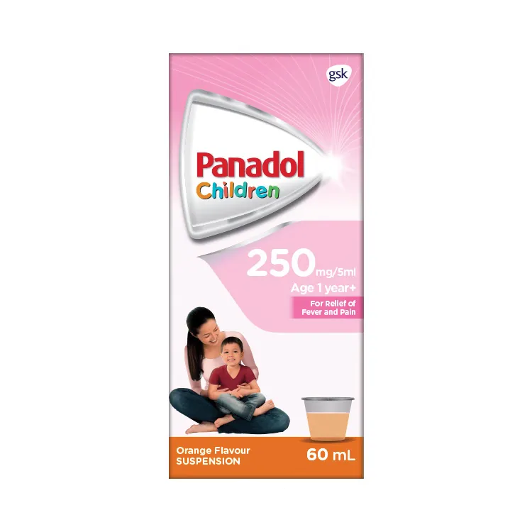 PANADOL (PARACETAMOL) SYRUP 250mg/5ml CHILD 1 YEARS+ (ORANGE) 60ml – AM ...
